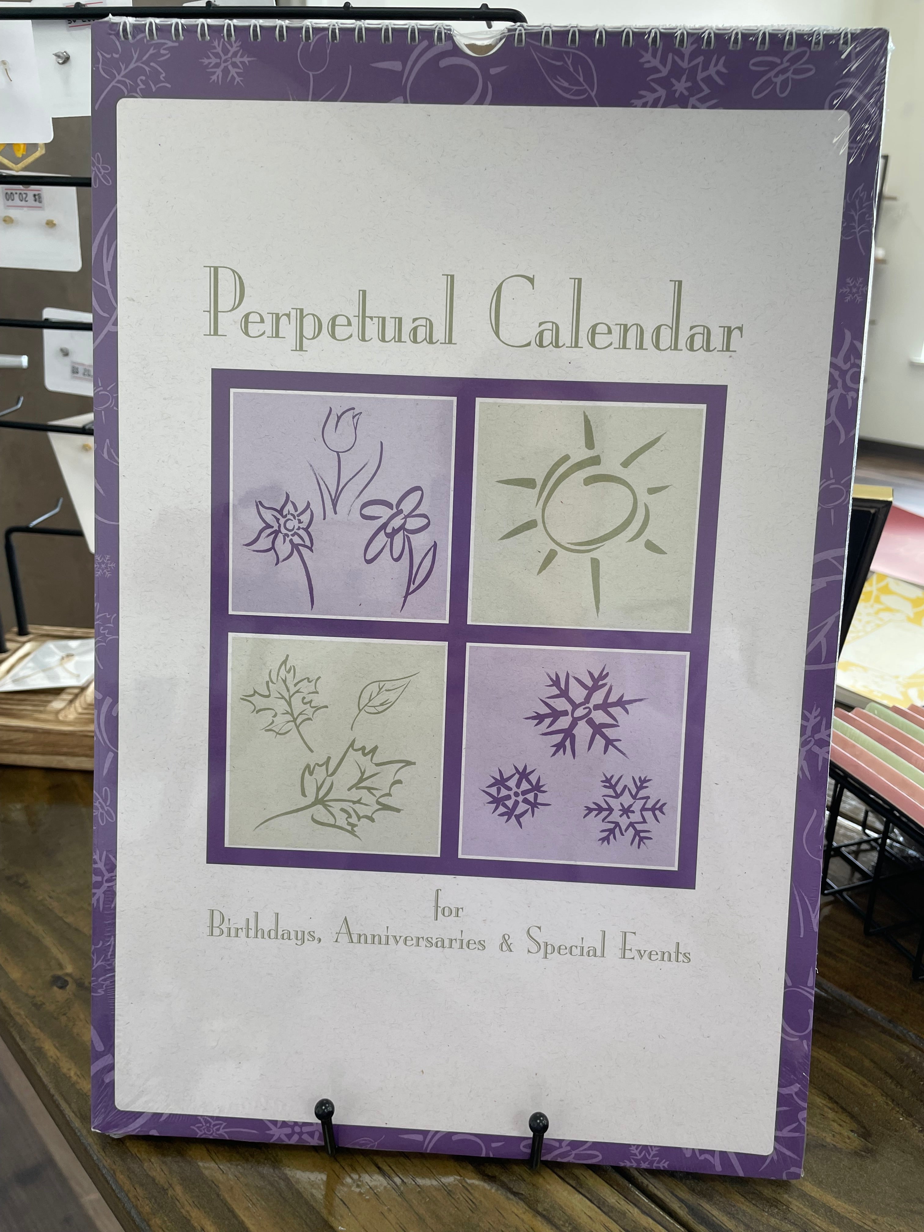 Perpetual Calendar – Sweet Pea Designs