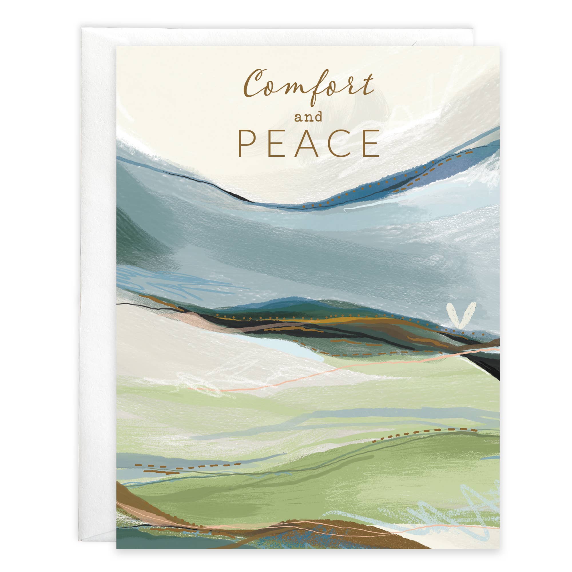 Sympathy Greeting Card - Peaceful Landscape – Sweet Pea Designs